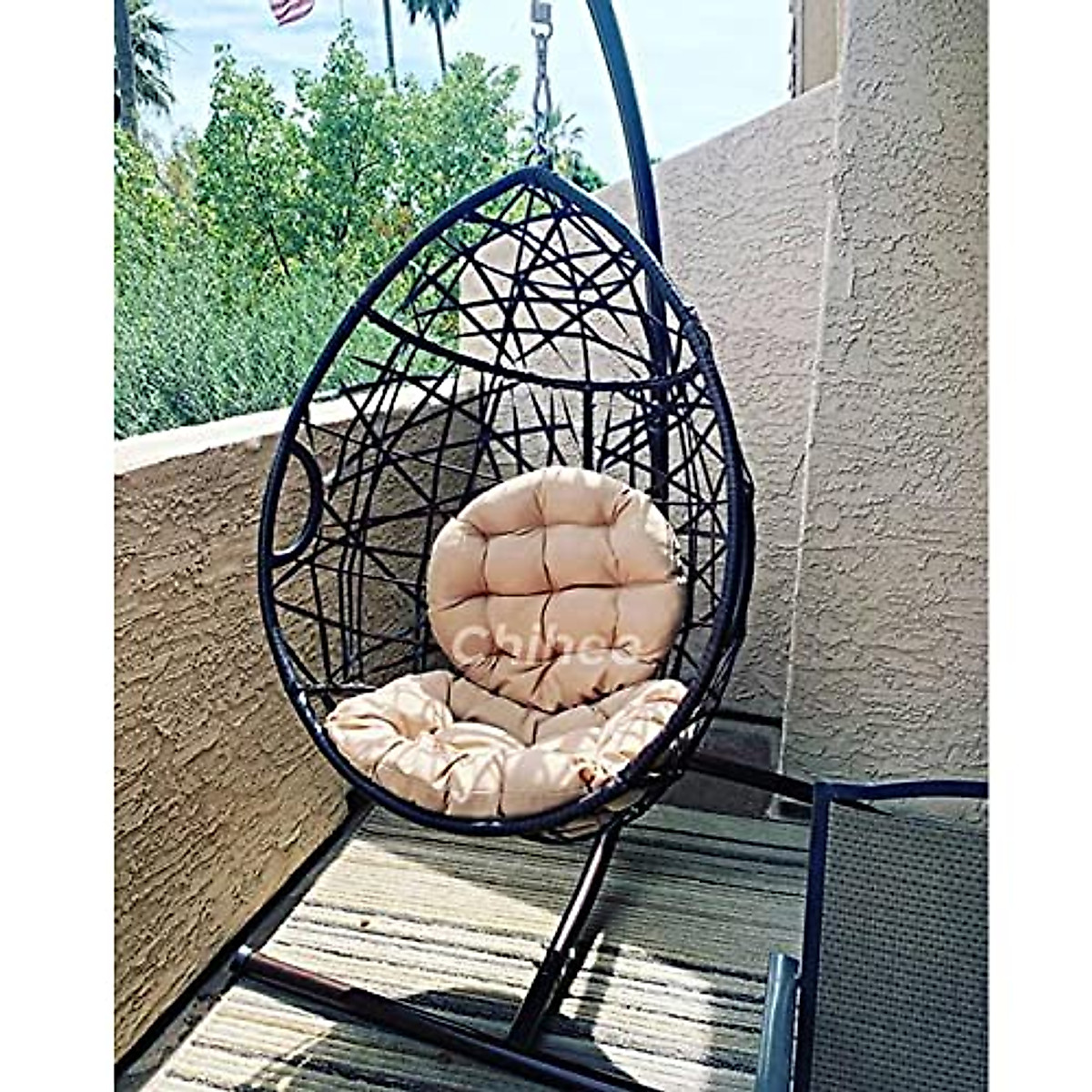 Chihee Stainless Steel Hammock Hanger Spring Swivel Hook Load Capacity 440 lb Wooden Beam Perfect for Swing Chair Hanging Pilates