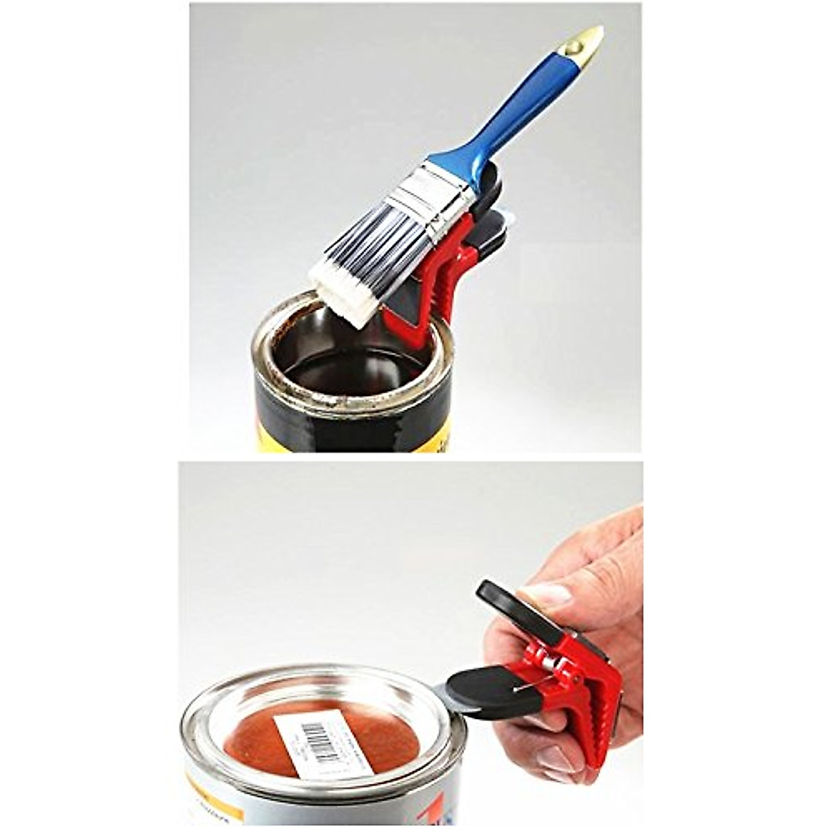 A99 3pcs Magnetic Paint Brush holder clip with Tin Opener DIY tools Red