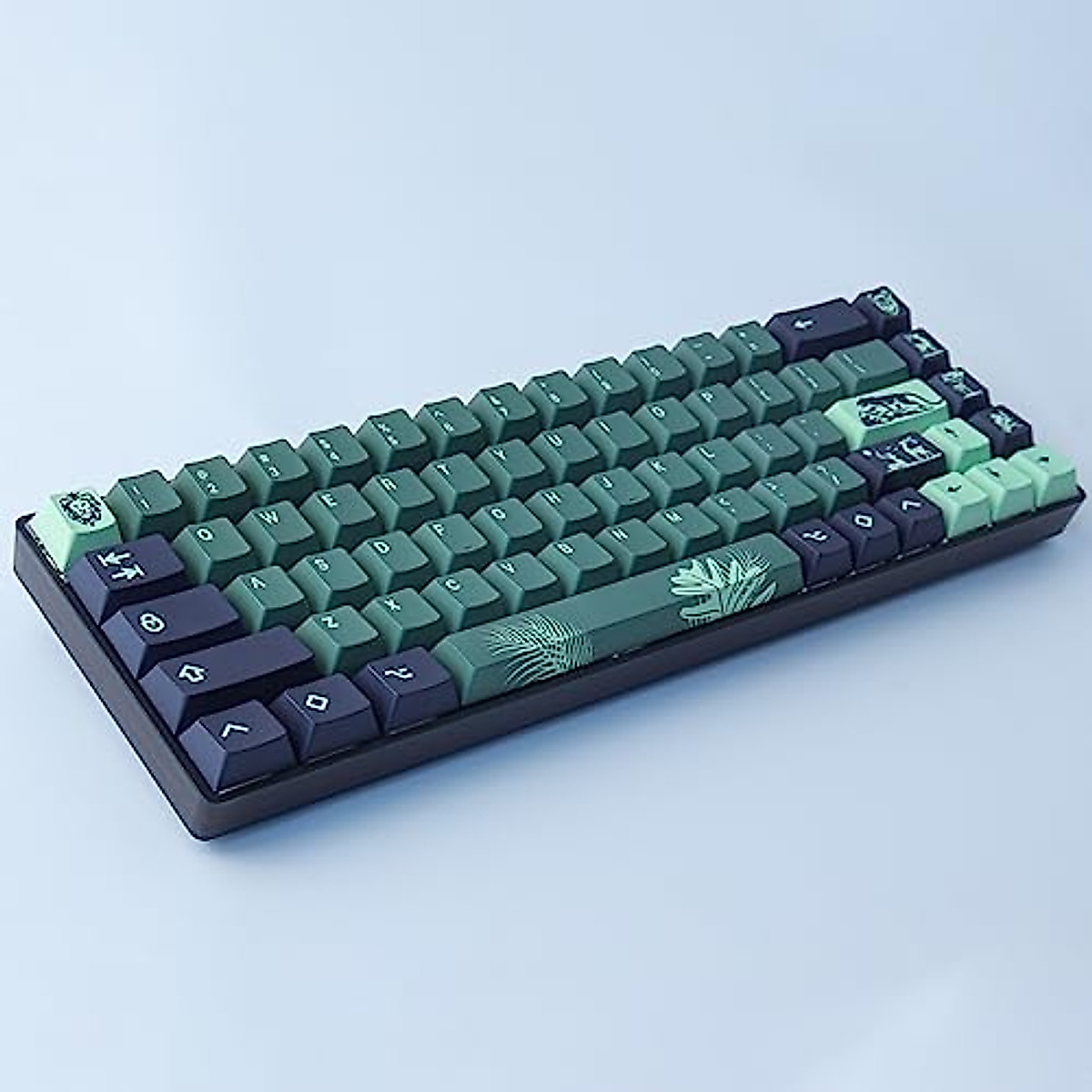 JOMKIZ PBT Keycaps, 157-key Dyed Sublimation Cherry Profile Custom Keycap Set for Cherry MX Switches ISO/ANSI Layout Mechanical Keyboards