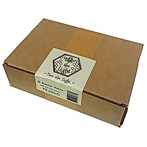 BeeTheLight Votive Candles (Pack of 12) - Unscented - 15 Hours Burn Time Each - Naturally Light Honey Scented - 100% Pure Beeswax Candles - Handmade Decorative Votive Candle Set