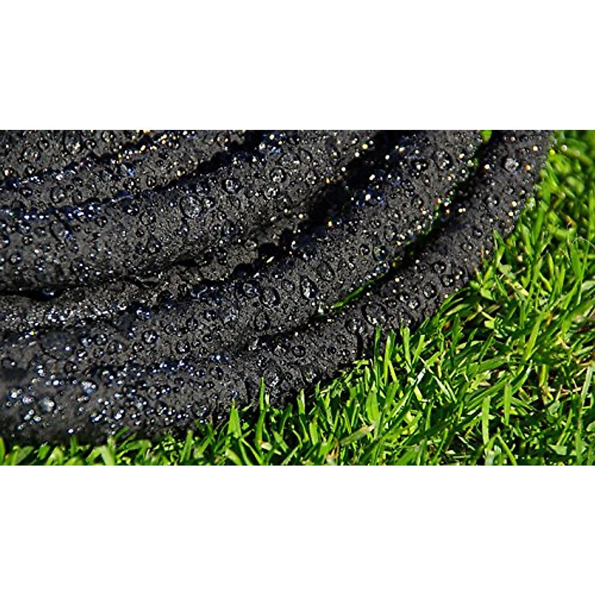 Rocky Mountain Goods Soaker Hose - Heavy duty rubber - Saves 70% water - End cap included for additional hose connect - Great for gardens/flower beds - Reinforced fittings (25-Feet by 5/8-Inch)
