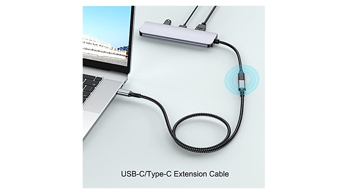 USB C Extension Cable 6FT - Fast Charging & Data Transfer