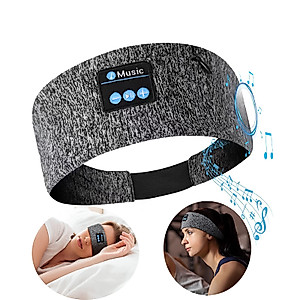 Sleep Headphones Bluetooth Headband Wireless Sports Earphones, Sleeping Headphone with Ultra-Thin HD Stereo Speakers Long Time Play Headset for Side Sleepers Workout Running Yoga Travel Gifts