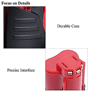 Yongcell 2-Pack 12V 6.0Ah M12 Battery Replacement for Milwaukee 12-Volt M12 Lithium XC 6.0Ah Extended Capacity Cordless Power Tools Battery 48-11-2460 48-11-2440 48-11-2402 48-11-2411