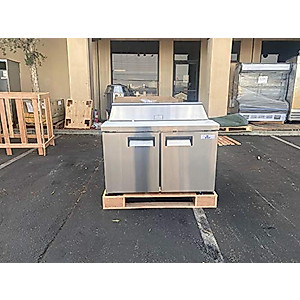 Commercial Refrigerated Sandwich Prep Table 2-door 48" NSF Stainless Steel 115v Size 48" Width Temp 33F-41F XSP-48