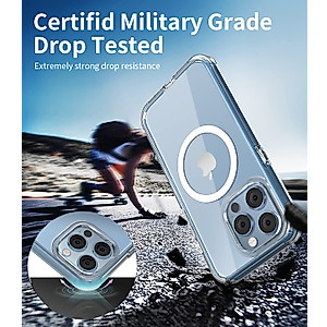 Neeliup Privacy Case for iPhone 13 Pro Max[100% Screen Sensitivity][with Anti Peep Screen Protector][Full Body Protection] Magnetic Case for iPhone 13 Pro Max Sierra Blue