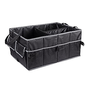 Car Trunk Organizer Car Soft Felt Storage Box Cargo Container Box Trunk Bag Stowing Tidying Holder Multi-Pocket