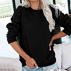 Miekld Oversized Sweatshirt for Women Women Neck Sweatshirt Long halloween shirts for women my open orders oversized t shirts western tops for women womens crewneck tshirt under 2 dollars