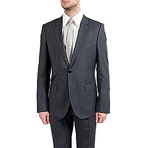 Hugo Boss "C-Huge1/C-Genius Men's Wool Two Button Suit US 40L IT 50L Gray