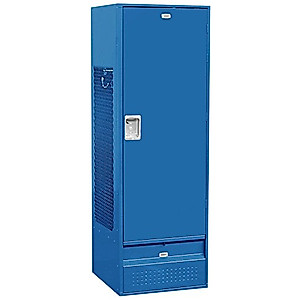 Salsbury Industries 71024BL-U Solid Door 6-Feet High 24-Inch Deep Unassembled Standard Gear Metal Locker, Blue