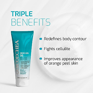 Goicoechea 3D Crio Gel: Triple Action Cryoactive, Cooling Tech for Cellulite & Orange Peel Skin, 6.76 fl oz