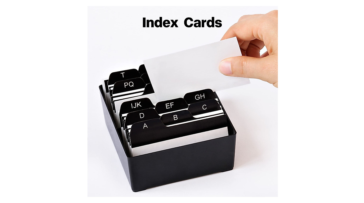 Goefun 100 Pack Heavy Duty Index Cards 3x5 for Notes & Crafts