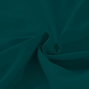 King Size 4 PCs Sheet Set - 400 Thread Count 100% Cotton - Deep Pocket with All Around Elastic on Fitted Sheet - Bedding for King Bed - Teal Green Solid