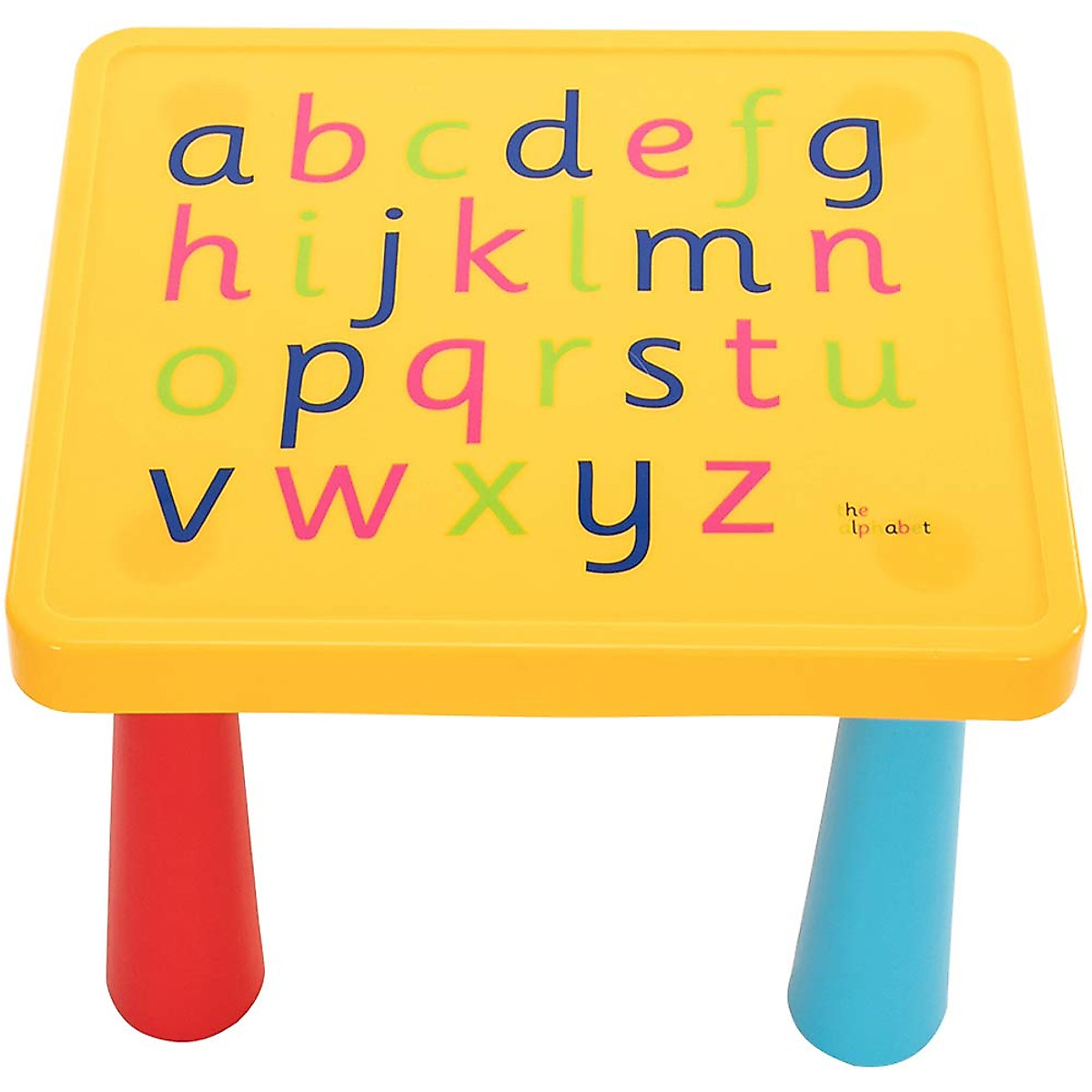 Plastic Children Desk Table and Chair, One Table and One Chair, Reduced Version Mushroom Leg, (16 x 14 x 12) inches