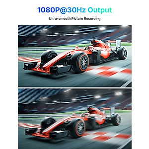 Video Capture Card 4K, JSAUX External Camera Adapter HDMI to USB Video Audio Recording in 1080P@30Hz, 4K@30Hz for Streaming, Home Office, Live Broadcasting, Video Conference, Teaching, Gaming(Grey)