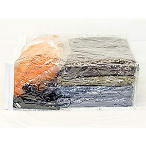 Clear Vinyl Zippered Storage Bags 15 x 18 x 7 Inch 10-Pack