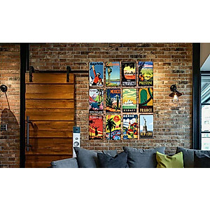 TYmall Retro Tin Wall Plaque Murphy Ranch East Whittier Sublime Lemon Citrus Fruit Crate Label Art Print Vintge Metal Poster Bar Accessories for Home Pub 8X12Inch