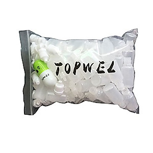 TOPWEL 10ML 50pcs Empty Plastic Dropper Bottle/Dropping Bottles(Drops of Plug can Removable) Plastic Bottle Eye Liquid Dropper