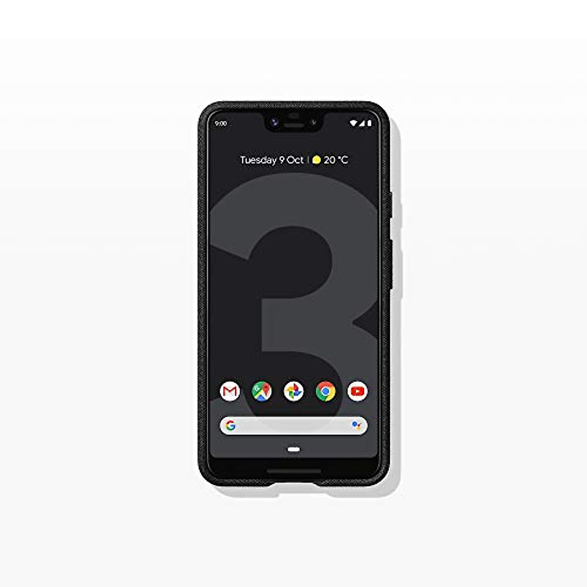 Google Fabric Case Cell Phone Case for Pixel 3XL - Carbon Fabric