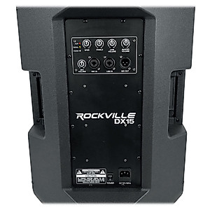Rockville 2 DX15 15" Class D 2000w Powered Active DJ PA Speakers 500w RMS! Loud