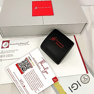 Fascinating Diamonds IGI Certified 1 1/3 Ctw Diamond Twisted Vine Wedding Ring Sets For Women 14K White Gold 1 Carat Cushion Cut Lab Created Center SI1-SI2 Clarity And F-H Color Ring Size 7