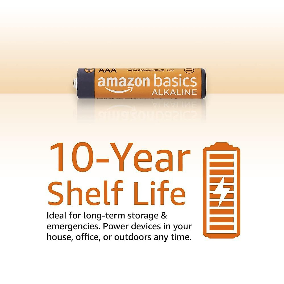 Amazon Basics 100 Pack AAA High-Performance Alkaline Batteries, 10-Year Shelf Life, Easy to Open Value Pack & 48 Pack AA High-Performance Alkaline Batteries, 10-Year Shelf Life