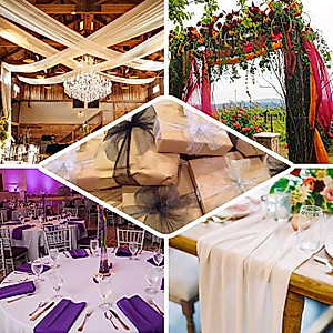 Efavormart 54" X10yd | Solid Sheer Chiffon Fabric Bolt, DIY Voile Drapery Fabric for Wedding Party Event Table Centerpieces Decoration Supply - Terracotta