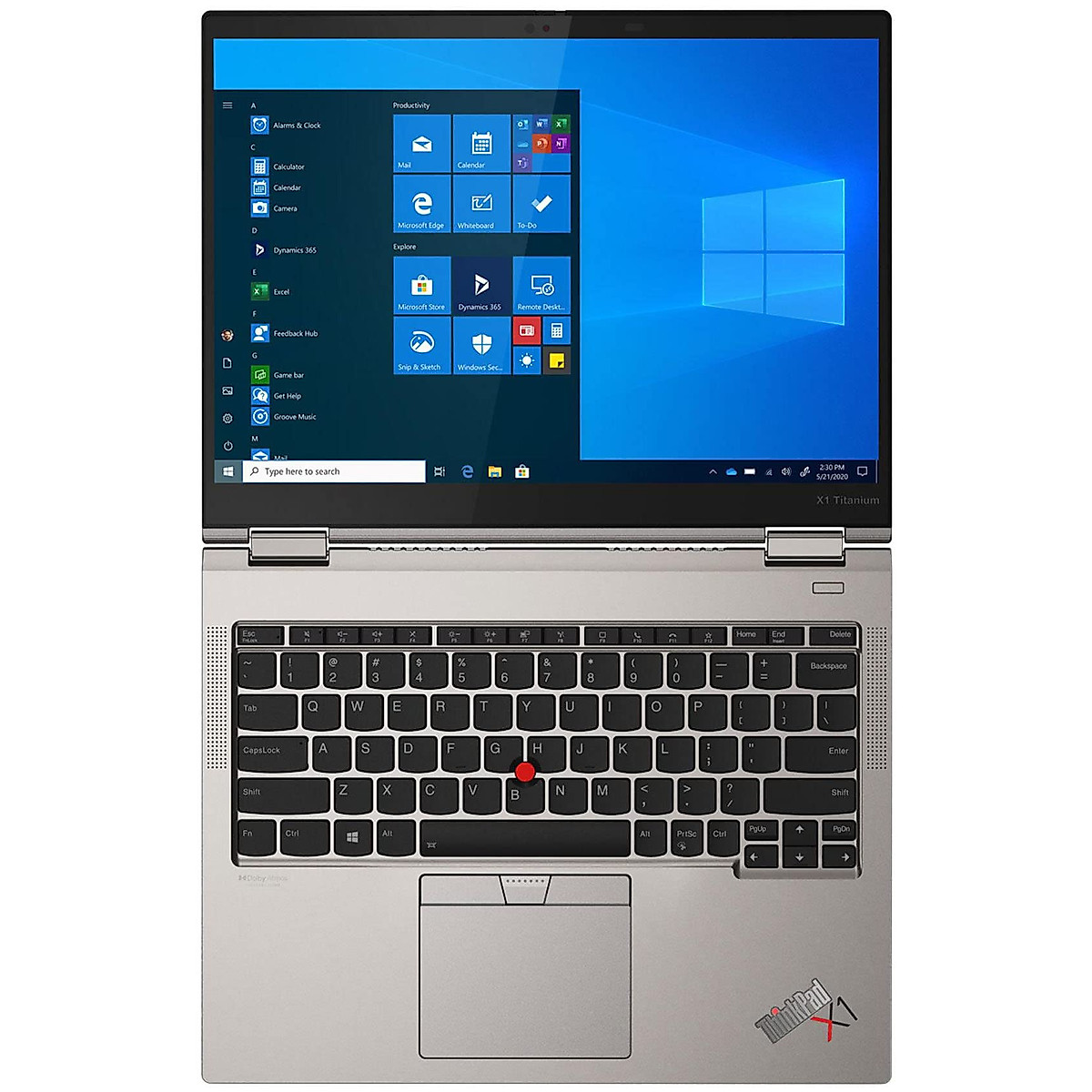 Lenovo ThinkPad X1 Titanium Yoga 13 Home & Business 2-in-1 Laptop (Intel i7-1160G7 4-Core, 16GB RAM, 1TB SSD, Intel Iris Xe, 13.5" 60Hz Touch Win 10 Pro) with MS 365 Personal, Hub