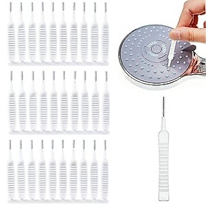 Shower Nozzle Cleaning Brush 30pcs, Anti-Clogging Shower Hole Cleaning Brush Shower Head Cleaning Brush Multifunctional Small Cleaning Brush for Pore Hole Bathroom Home Supplies Nylon Bristle Cleaner