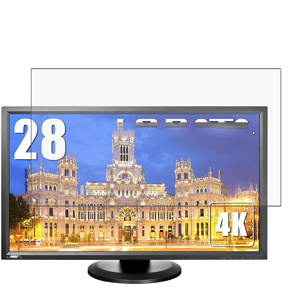 Puccy Privacy Screen Protector Film, Compatible with I-O DATA Monitor 28" LCD-M4K282 / LCD-M4K282XB Anti Spy TPU Guard （ Not Tempered Glass Protectors ） New