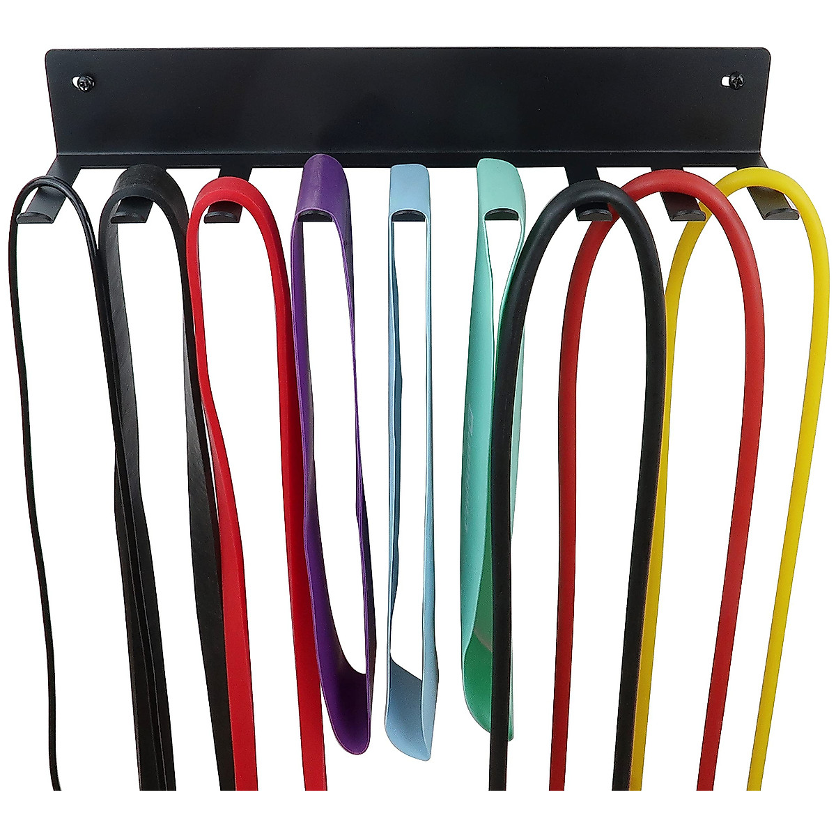 Multi-Purpose Storage Rack Resistance Bands Rack Gym Storage Rack Fitness Bands Rack Heavy Duty Rack for Resistance Bands, Straps, Jump Ropes, Foam Rollers, Chains, Weight Belts, Tools (S)