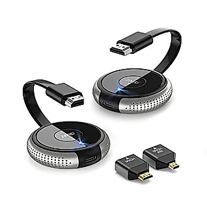 AIMIBO Wireless HDMI Transmitter & Receiver 4K, Streaming 2.4/5GHz Smooth Video/Audio to Monitor, Projector, HDTV, HDMI Wireless Extender 165FT/50M for Laptop, PC, Camera, Blu-ray, PS5, iPhone, Tablet