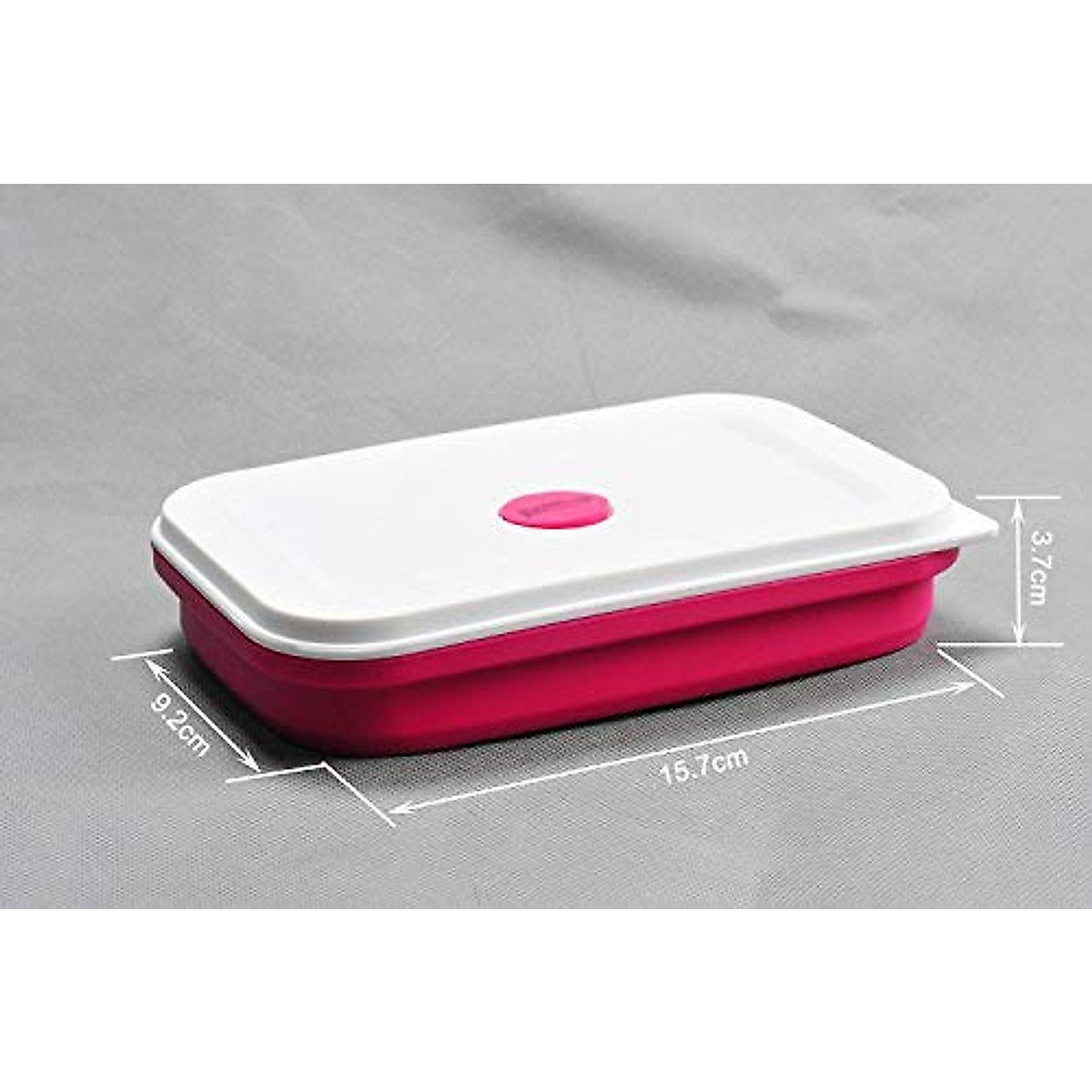 Sailing Premium Collapsible Silicone Lunch Box/Container, Super Convenient Stackable Food Storage Containers, Material Safe (Set of 4 with Silicone Cover, Multi Color)