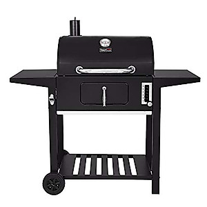 Royal Gourmet CD1824AX 24-Inch Charcoal Grill Outdoor BBQ Smoker Picnic Camping Patio Backyard Cooking, Black
