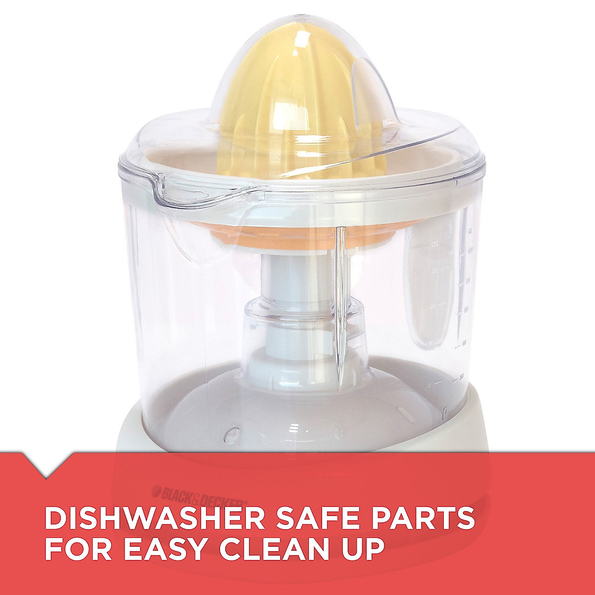 BLACK+DECKER 32oz Citrus Juicer, White, CJ625