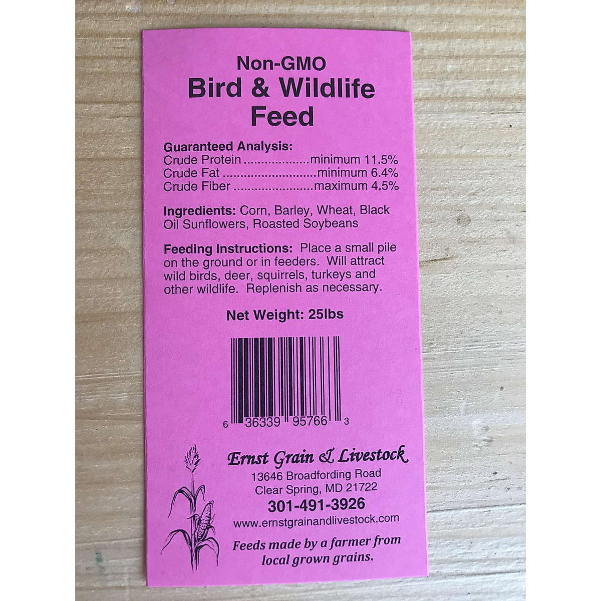 Ernst Grain & Livestock's Bird and Wildlife Feed – Perfect for Birds, Ducks, Squirrels, Turkeys, Rabbits, Geese, and Deer – Non-GMO Wild Animal & Bird Feed for Outside Feeders (50 Pound (Pack of 1))