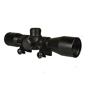 TWP 4x32 Compact Hunting Scope, Rangefinder Reticle, 1" Tube and Mid-Height Weaver Ring Mount