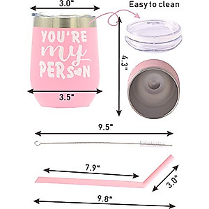 Friend Gifts for Women, You Are My Person Gift, Christmas Gifts, You Are My Person Gift, BFF Gift for Best Friend, Best Friend Tumbler, Best Friend Birthday Gift, Birthday Gifts for Friends Female