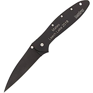Kershaw Leek 1660CKT Personalized Engraved Pocket Knife, Made in USA, SpeedSafe Opening