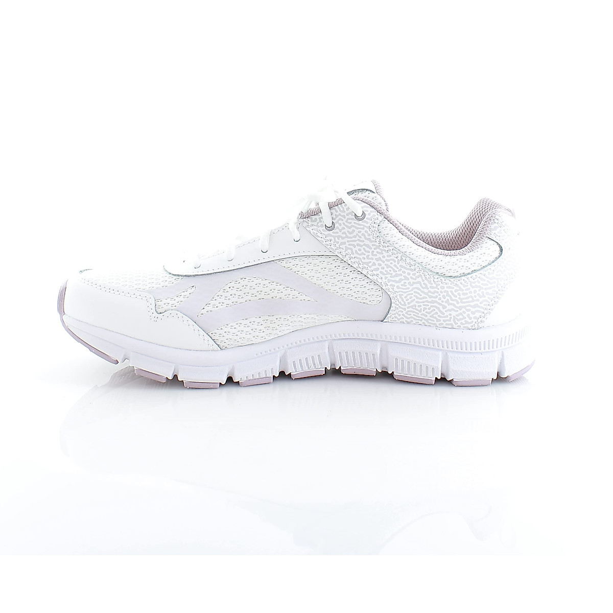 Ryka Womens Harlee Lace Up Athletic and Training Shoes White 8 Wide (C,D,W)