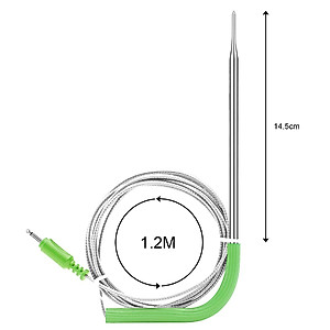 47 Inches Stainless Probe Replacement for Wi-Fi Meat Thermometer IBBQ-4T (Probes Kits)