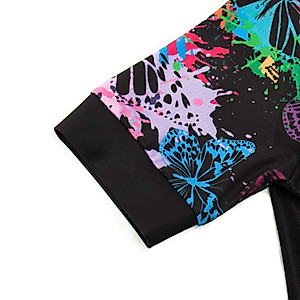 Weimostar Women's Cycling Jersey Short Sleeve Road Bike Biking Shirt Tops Bicycle Clothes with Pockets Black Size M