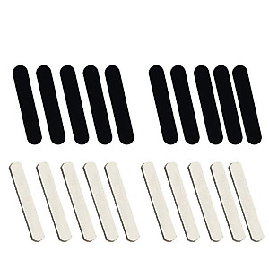 HYHP 20 Pieces Self-Adhesive Hat Size Reducer Hat Bands, Hat Sizing Tape Hat Size Reducing Tape for Women and Men (Black and White)