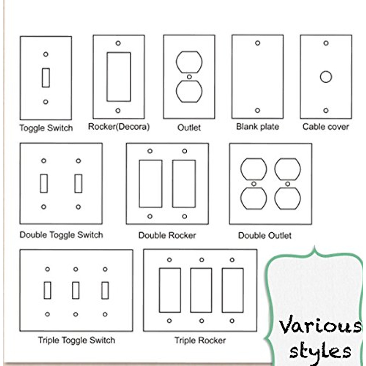 Fox Light Switch Plate Cover Various Sizes Offered