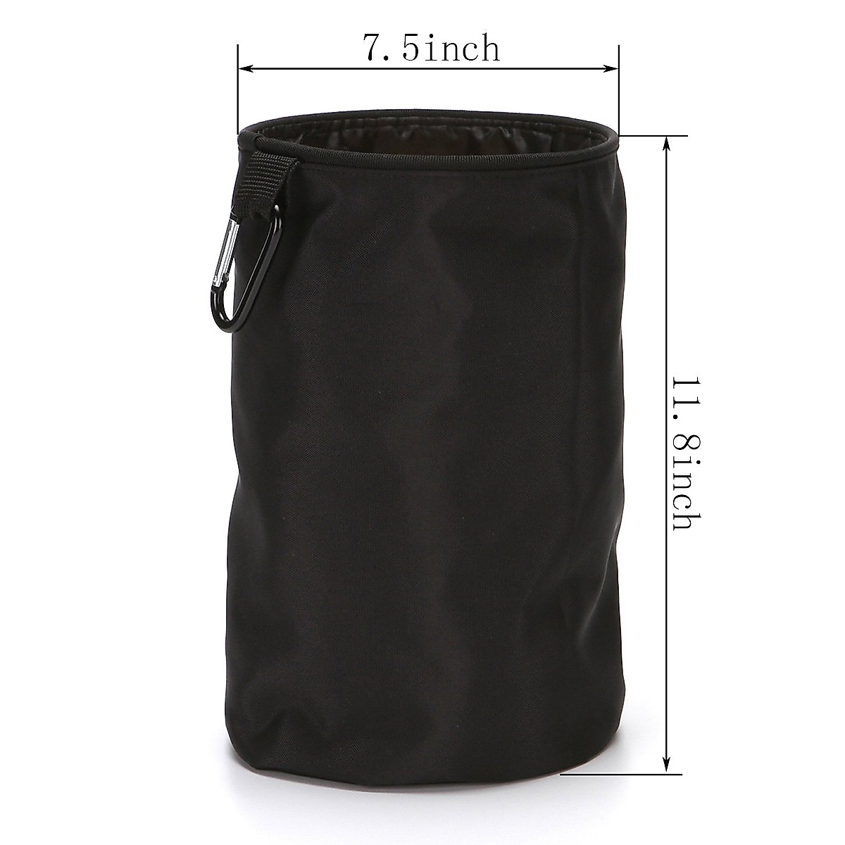 VEAMOR Clothespin Bag Hanging Clothesline Peg Organizer Storage Bags,Dust-proof (black)