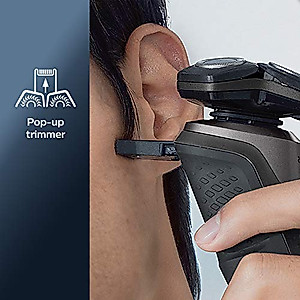 Philips Norelco Shaver 5300, Rechargeable Wet & Dry Shaver with Pop-Up Trimmer, S5588/81, Men