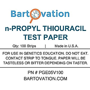 N-Propylthiouracil Test Paper for Genetic Taste Testing [100 Strips]
