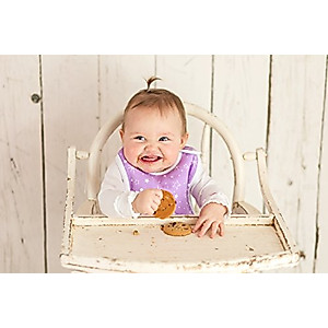 KUDL Baby Bibs Extra LARGE Toddler, Burp Cloth, Absorbent Feeding Reflux Drool Teething, Side Snap Button Unisex 4-Pack Gift Set for Boys and Girls