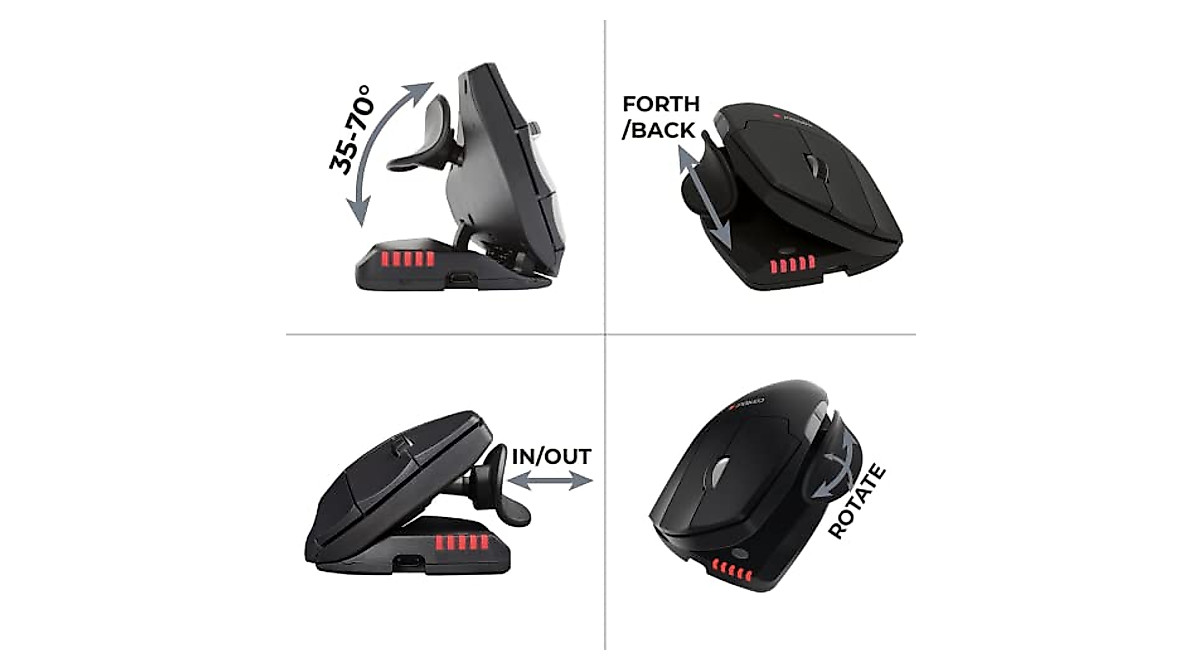 Contour Unimouse: Ergonomic Wireless Mouse for Left-Handed Users