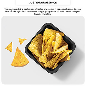 Couch Console Original Snack Cup Removable Container for Fruits, Vegetables, Trail Mix, and More - BPA-Free and Child-Safe